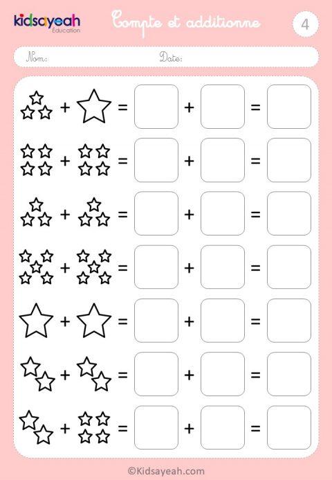 Exercices pour apprendre à compter 1-10_série10 - Kidsayeah Éducation