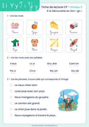 Lecture CP - 5 niveaux progressives, fiches PDF à Télécharger