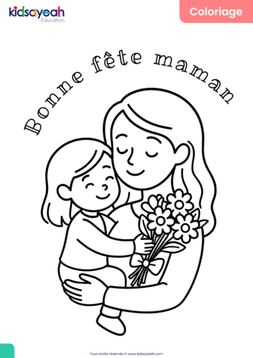Coloriages fête des mères à imprimer – Une activité douce