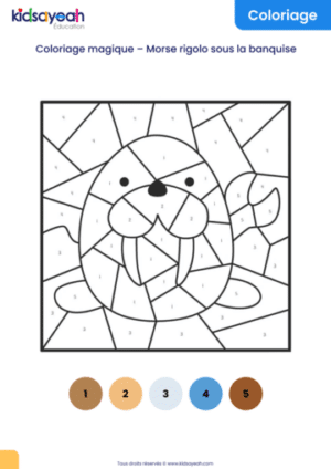 Coloriage magique à imprimer pour enfants – 100% ludiques